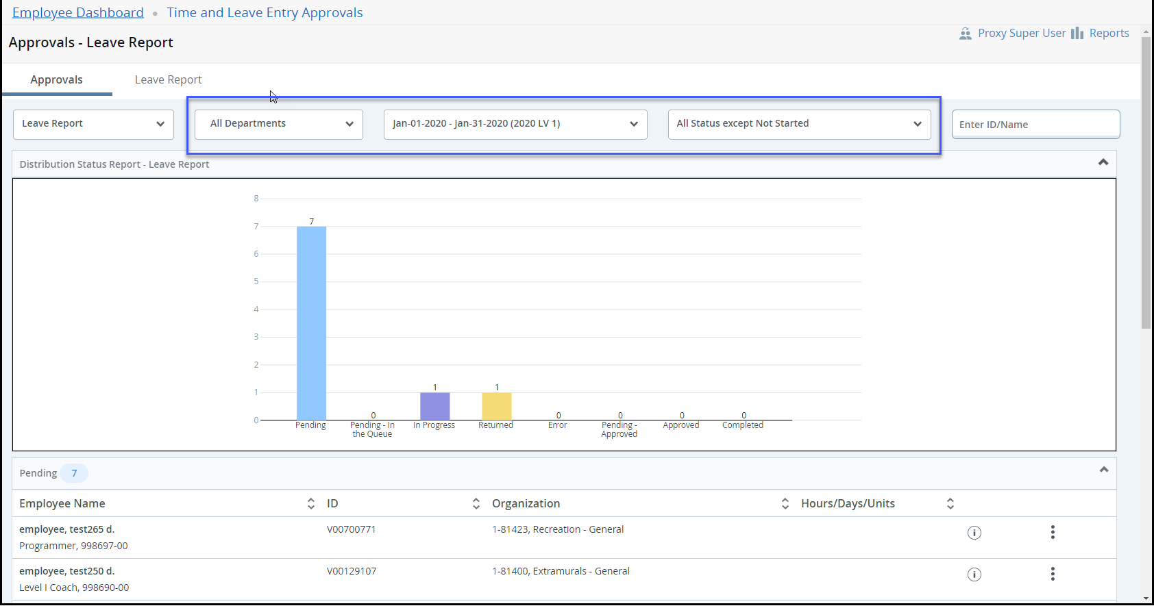 Entering and Approving Leave Reports - University of Victoria