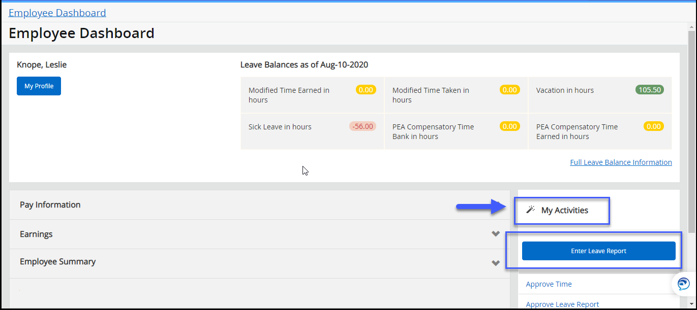 Entering and Approving Leave Reports - University of Victoria