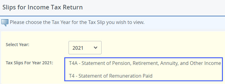 Viewing your tax slips (T4, T4A) - University of Victoria